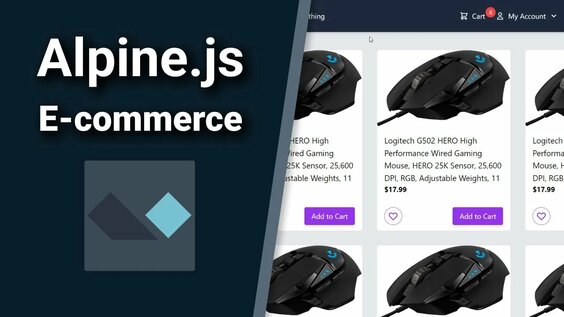 2. Alpine.js E-commerce website tutorial