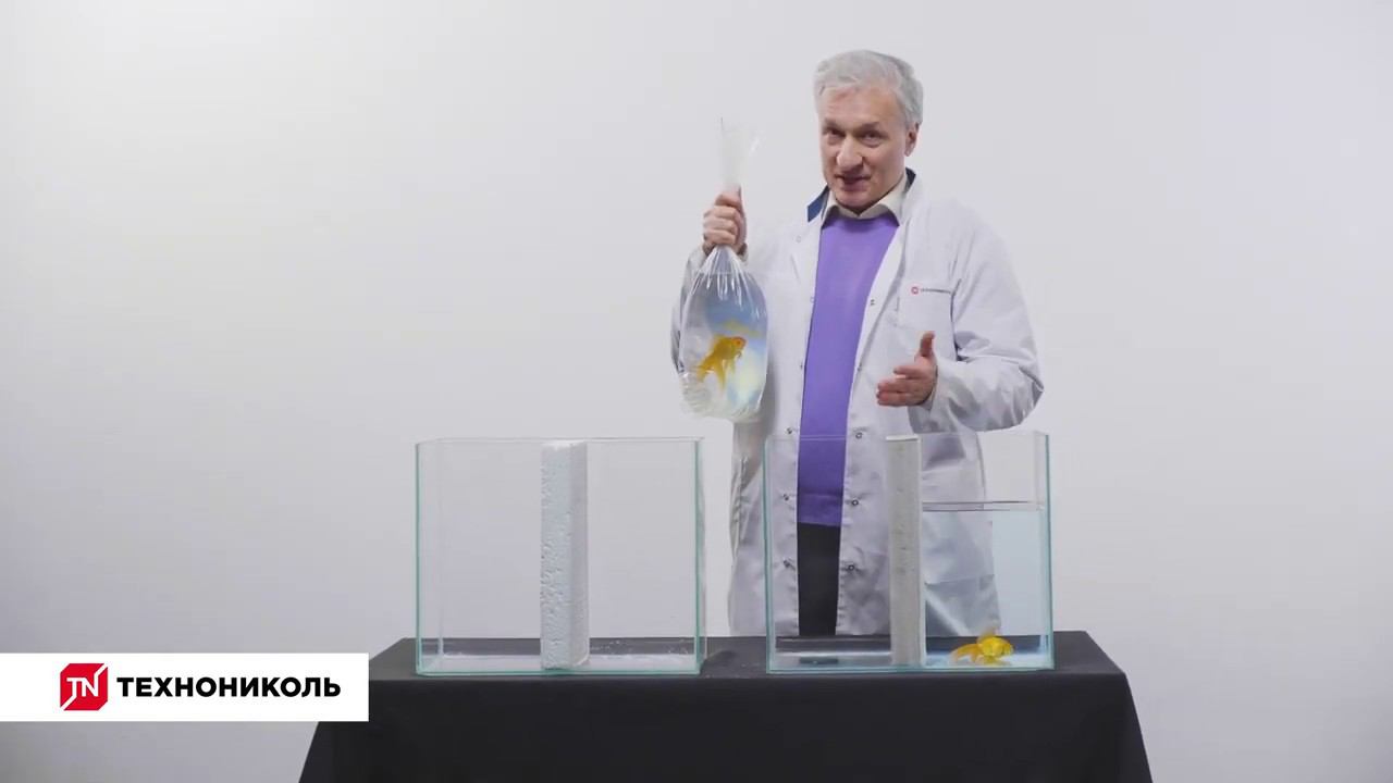 Сравнение водопоглощения XPS ТЕХНОНИКОЛЬ и пенопласта