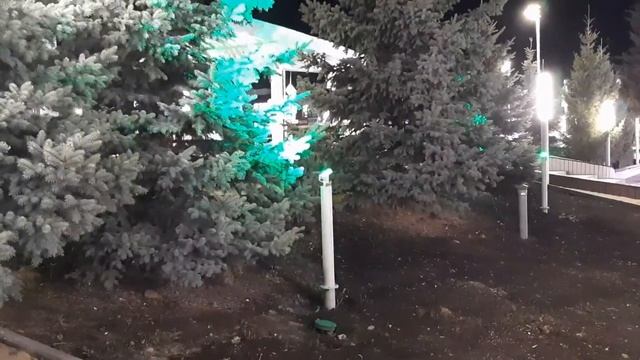 Арск сегодня 02 11 21 Центр, вечер, фонтан отключен