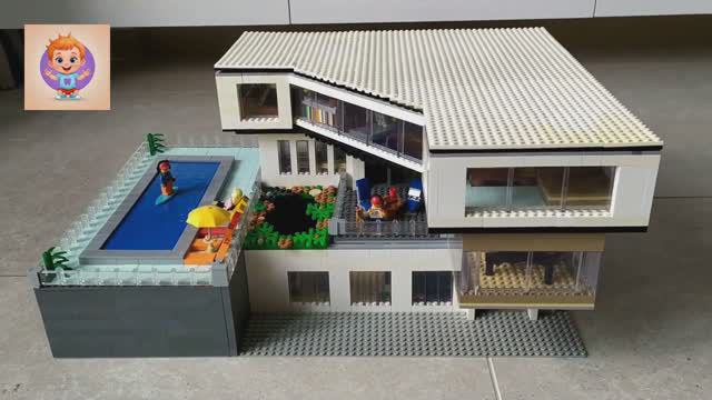 ВИДЕОТУР СОВРЕМЕННЫЙ ДОМ С ПАРКИНГОМ- КОНСТРУКТОР LEGO - ВИДЕОТУР ПО ДОМУ МЕЧТЫ!