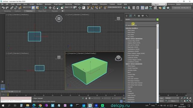 taper modifier 3D max.