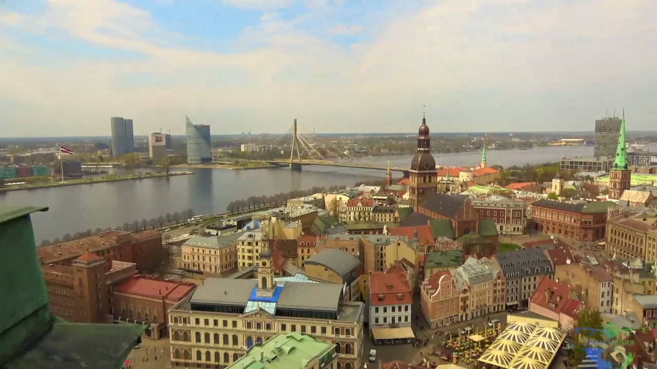 Рига Латвия Церковь Святого Петра в Риге и смотровая площадка