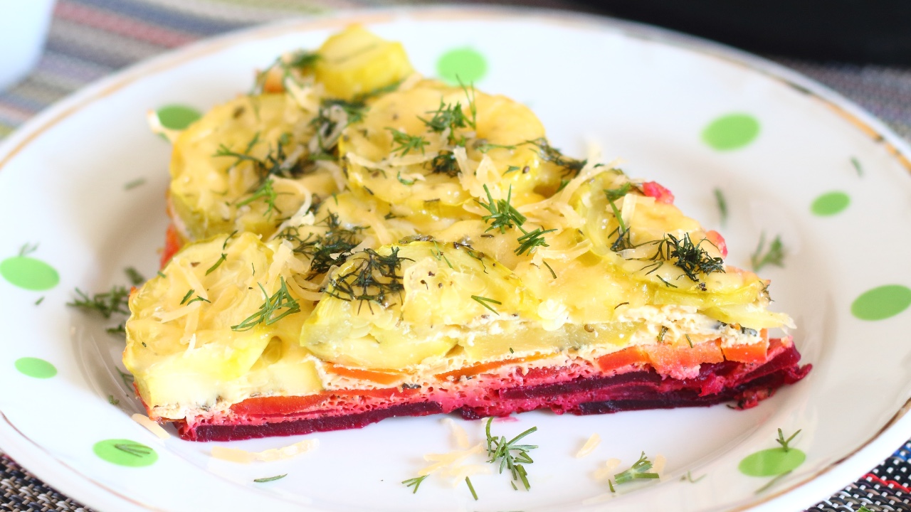 🥗 Запеканка из свеклы, моркови и кабачков. Рецепт вкусной овощной запеканки на каждый день.