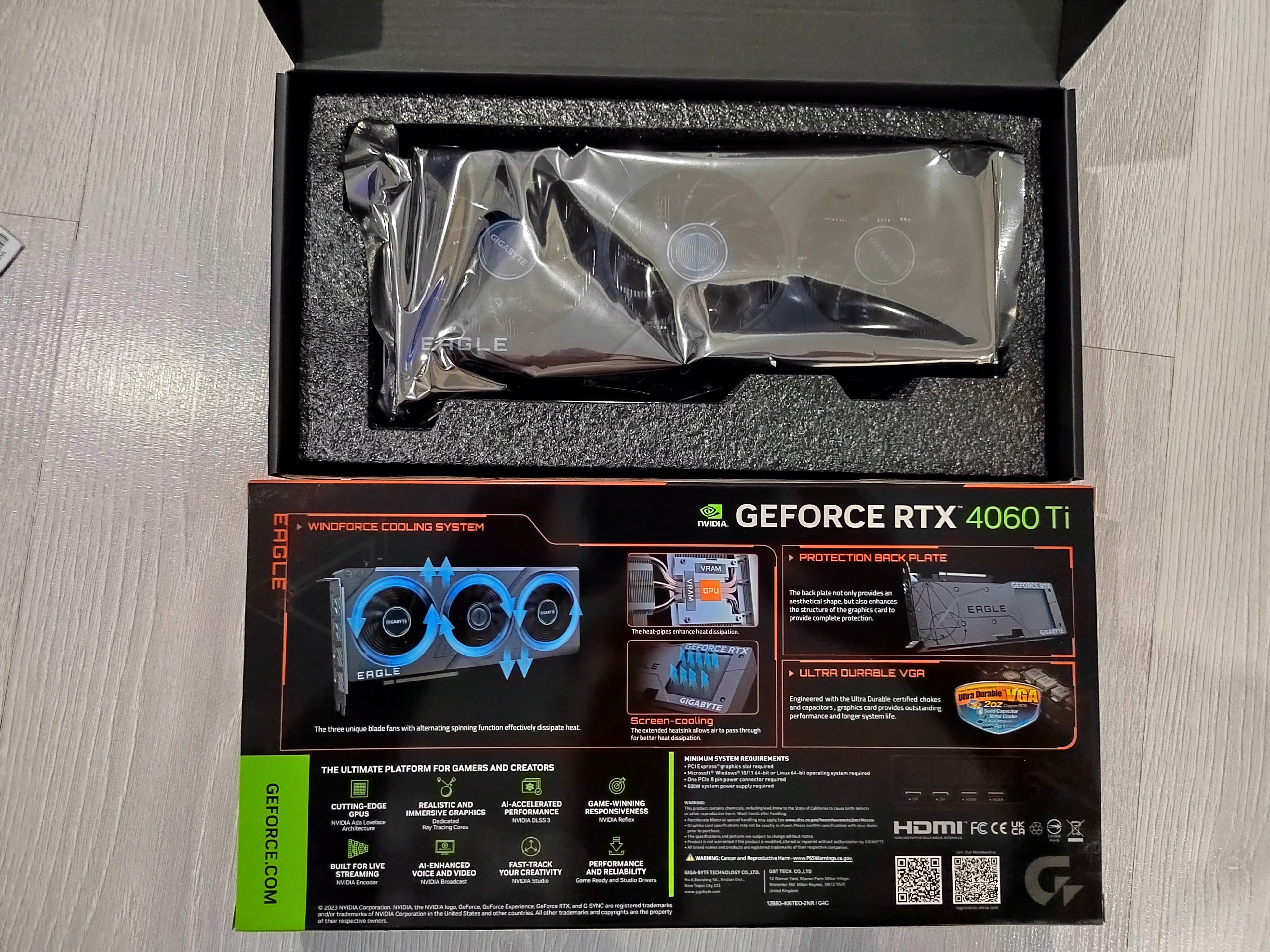 Тест GIGABYTE GeForce RTX 4060 Ti EAGLE OC