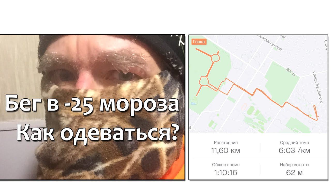 Как бегать в -25? Как одеться?