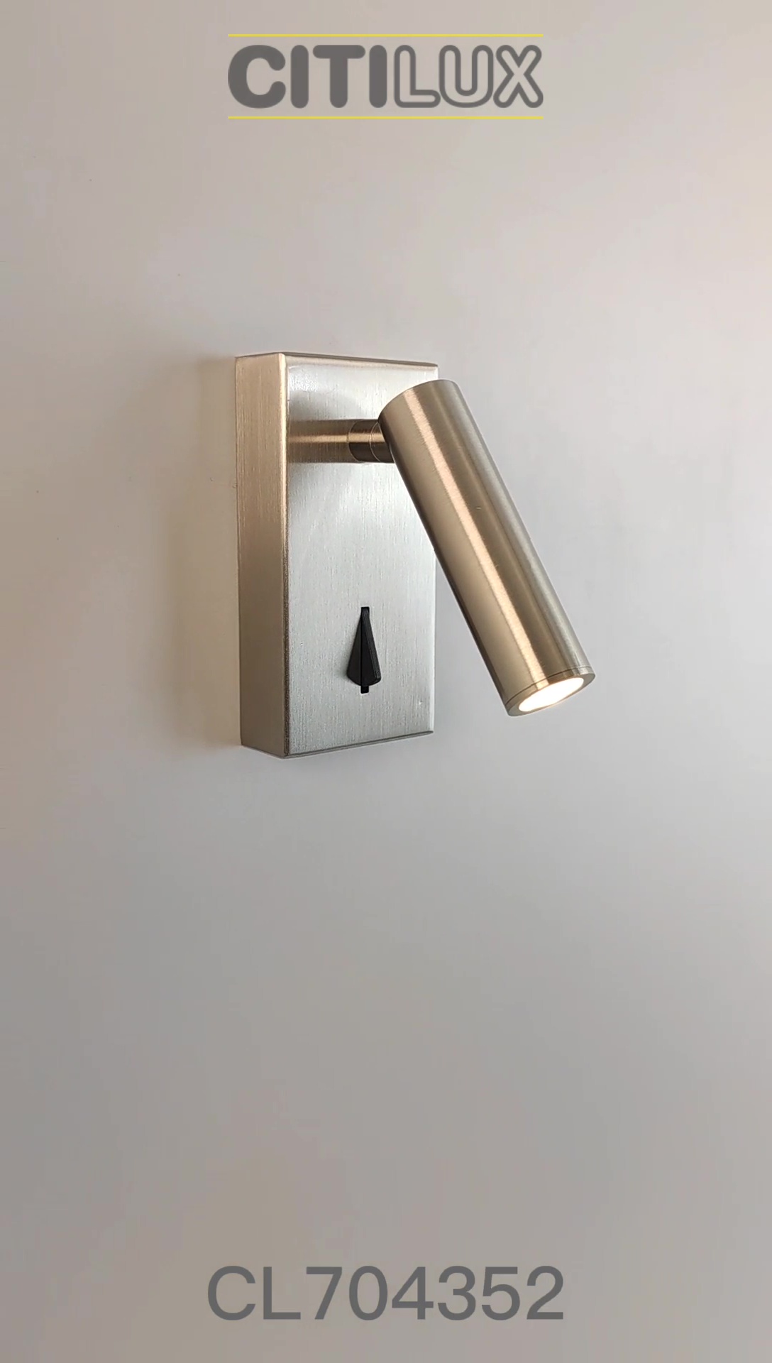 Citilux Декарт CL704352 LED Светильник поворотный с выключателем Матовый Хром