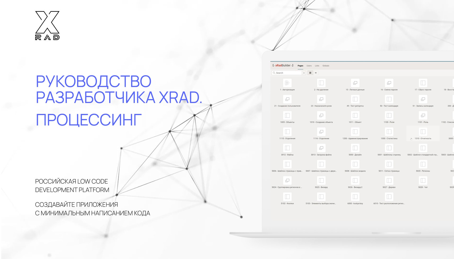 Руководство разработчика XRAD. Процессинг