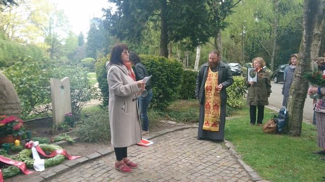 Могила Советских солдат в Орхусе, Дания. 9 мая 2020