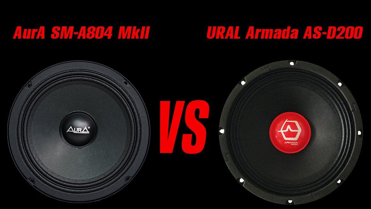 AurA SM-A804 MkII vs URAL Armada AS-D200. HPF=100Hz, LPF=OFF