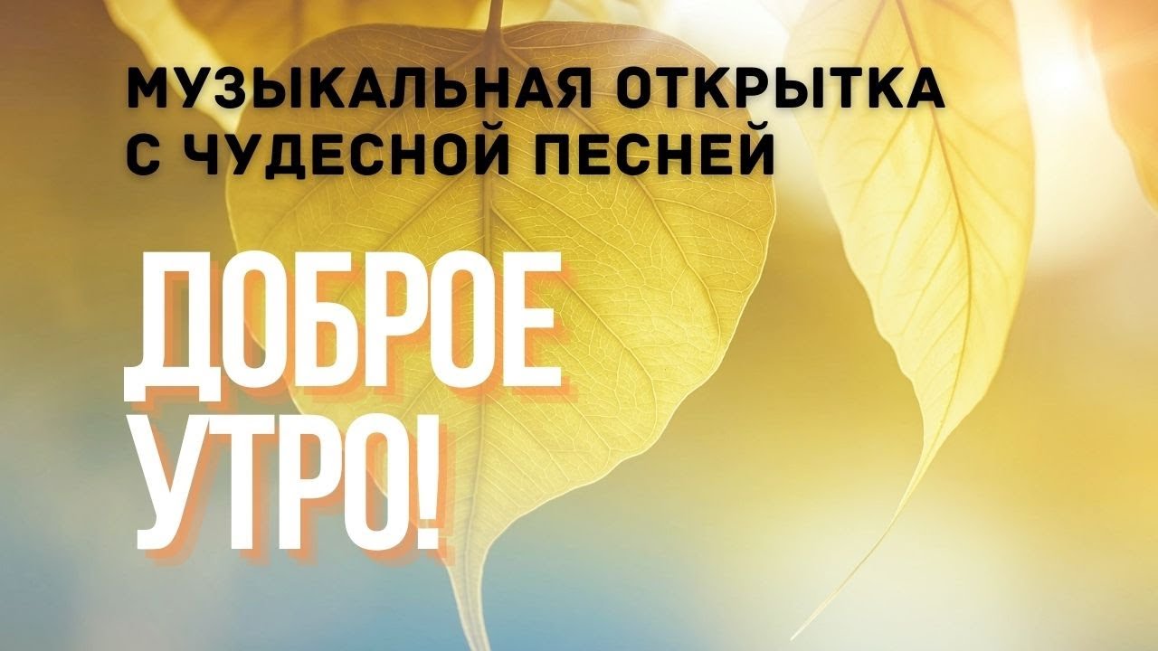 С ДОБРЫМ УТРОМ! Музыкальная открытка с чудесной песней