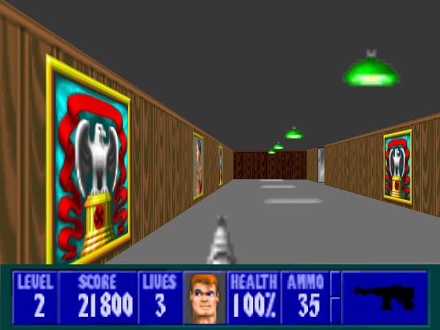 Прохождение Wolfenstein 3D Эпизод 1 Побег из Wolfenstein Центральная комната #2