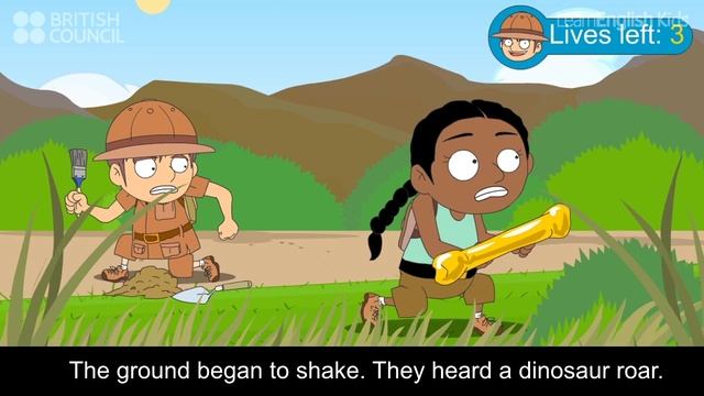Dinosaur Dig | Истории на английском | Английский детям | Учить английский