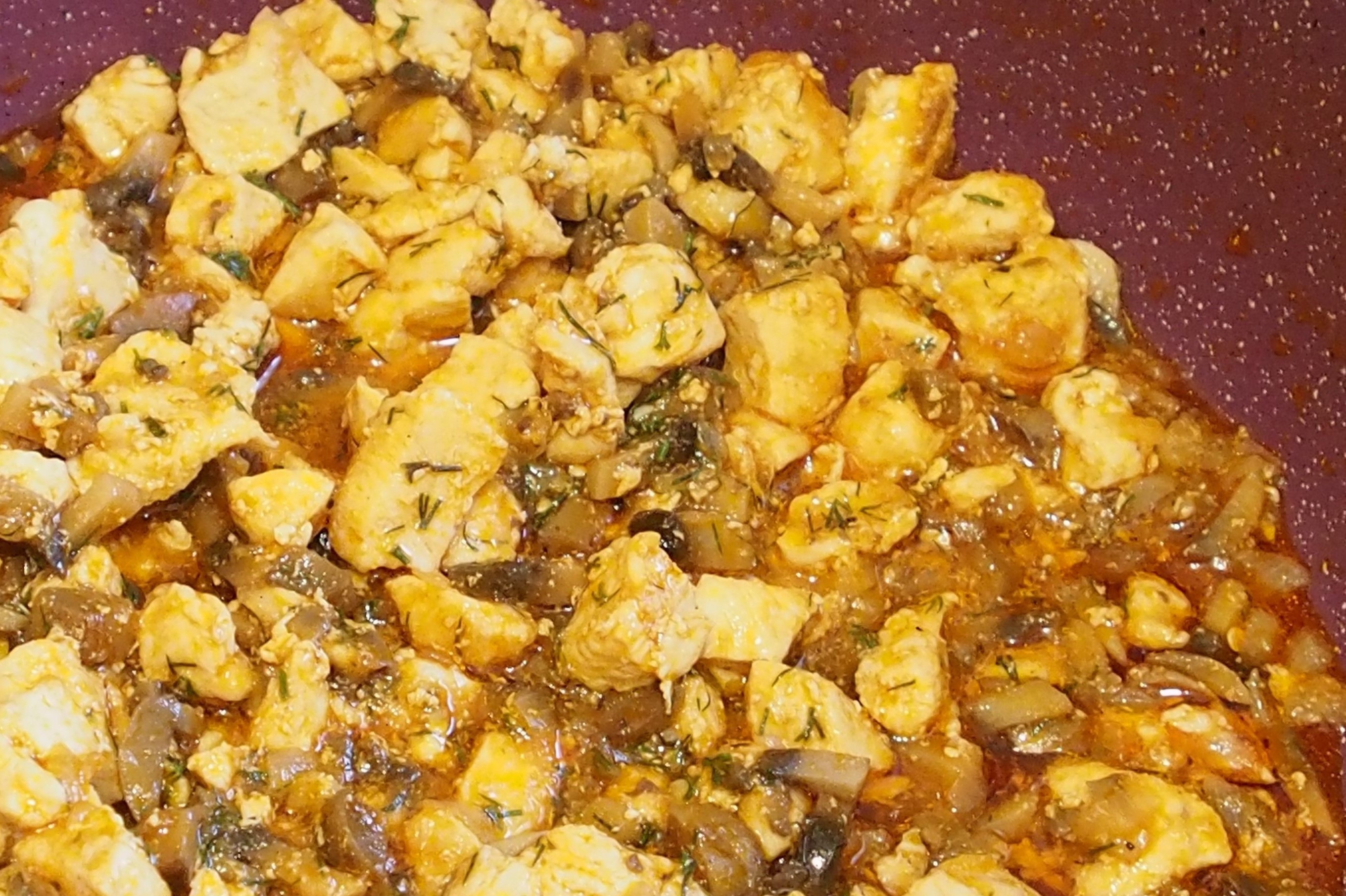 Жаркое из курицы с грибами