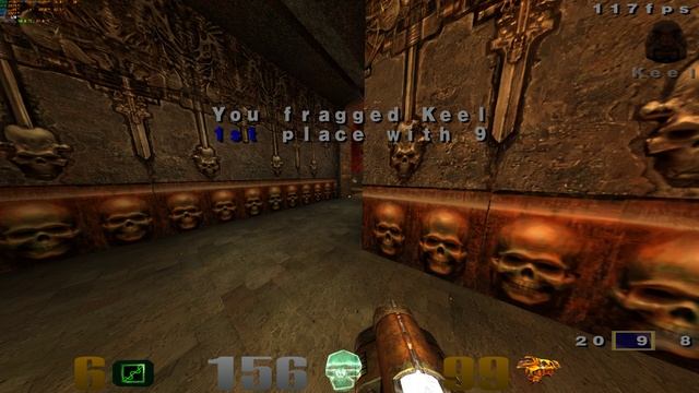 Quake 3 arena 4k, сложность крутой, прохождение DM14