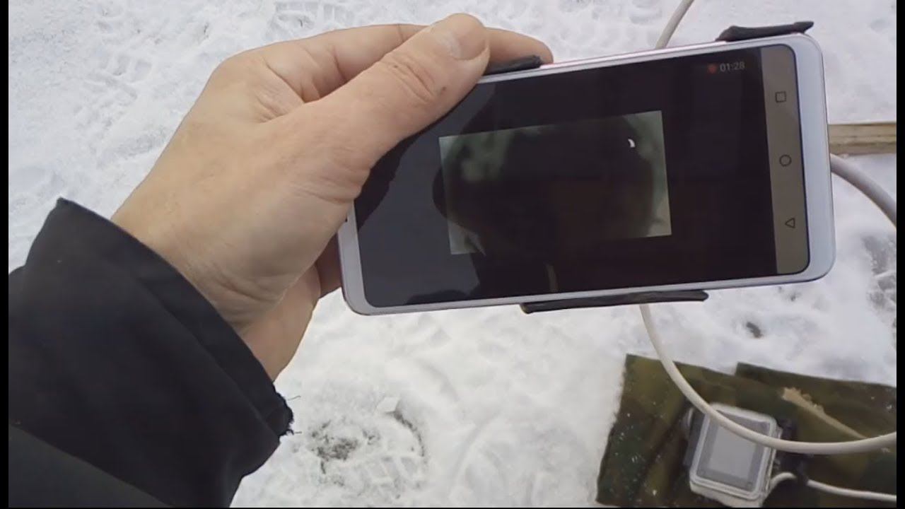 Подводная съемка экшн камерой с выводом изображения на смартфон