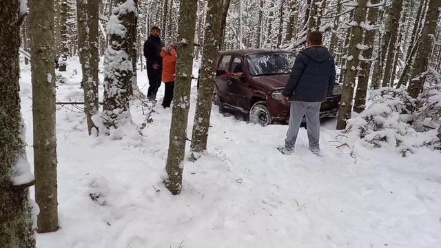 Sorento, Шеви Нива и УАЗ против деревьев и льда. Или четвертая часть Клубного выезда: Garage_C11.