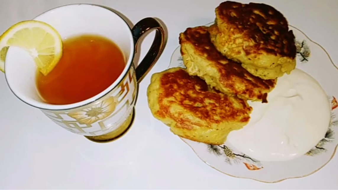 Пышные сырные Оладьи