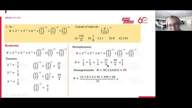UNI Anual 2021 | Semana 02 Álgebra