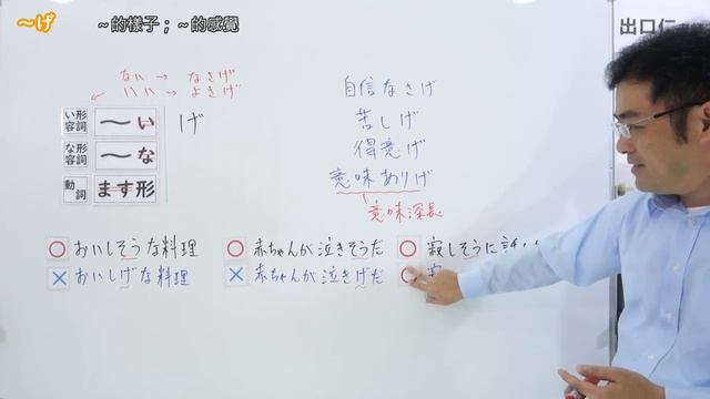 21.【Ｎ２文法】～げ