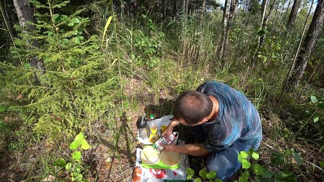 Ловля пауком Пицца на углях