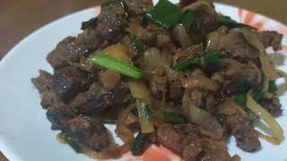 Мясо 'бефстроганов' по-восточному'