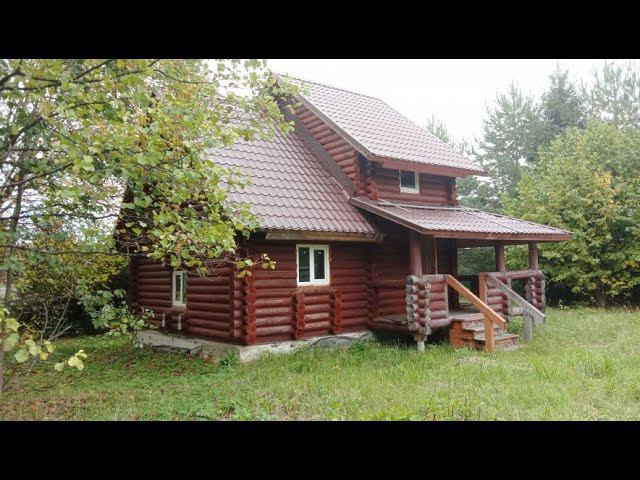 Обзор Продажа новый жилой дом из бревна без отделки Трехденево Слобода Клин АэНБИ недвижимость
