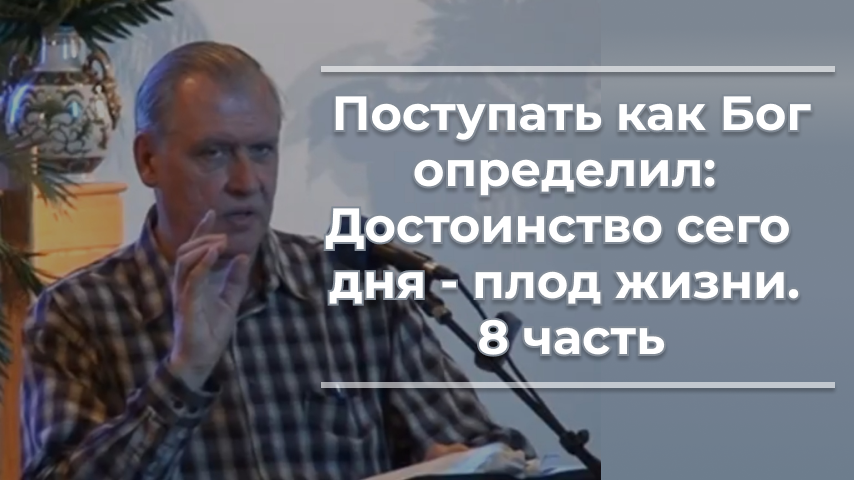 VAS-1209 Поступать как Бог определил; достоинство сего дня - плод жизни. 8 часть.mp4