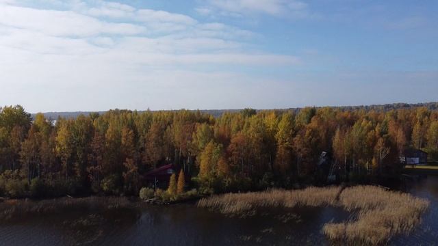 Путешествие по России. Валдай. Озеро Вельё с высоты. Новгородская область.