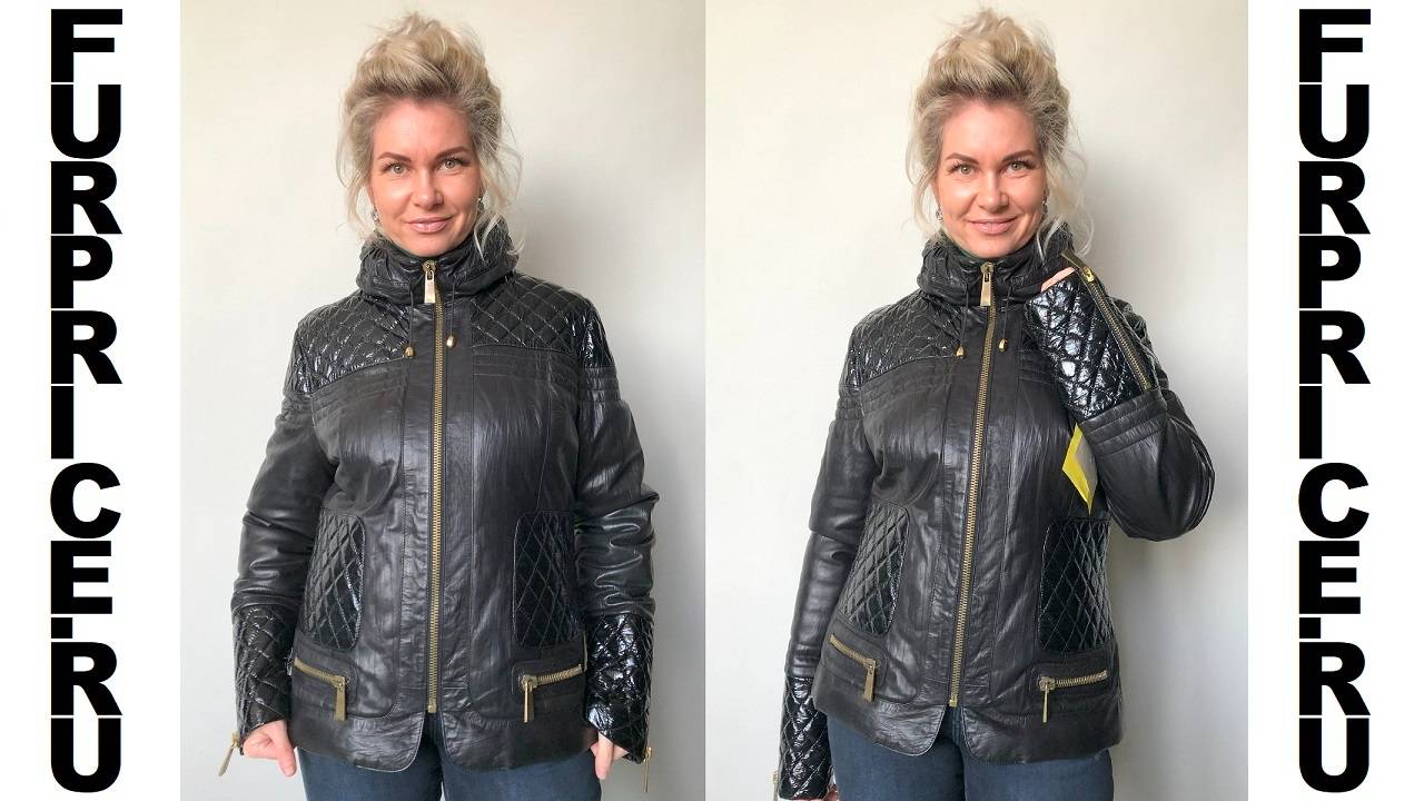 Куртка женская тм Huseyin Sahin новая за 10500 ₽, нат.кожа цв.черный дл.60 см р.44-46 артикул 11835