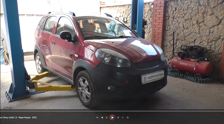 Замена задней правой ступицы на Chery indiS 1,3  Чери Индис  2012