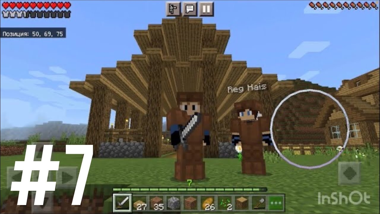 Строим ферму животных в майнкрафте.