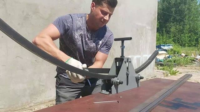 Демонстрация трубогиба №1 - прокат профиля 30х30