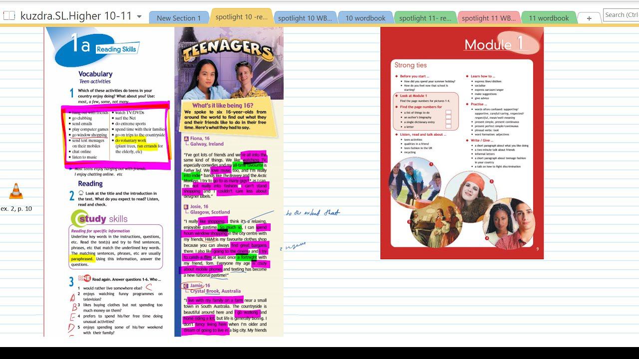 5. Spotlight 10. Module 1. Unit 1a. Teenagers