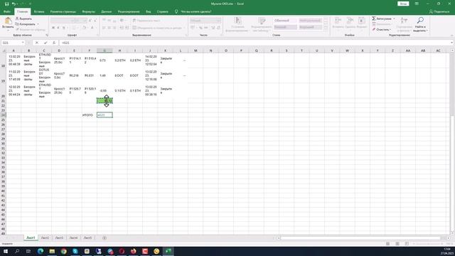 Отчеты по торговле роботов на криптобиржах OKX и Binance