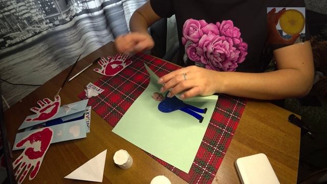 Открытка на 23 февраля своими руками за 4 минут