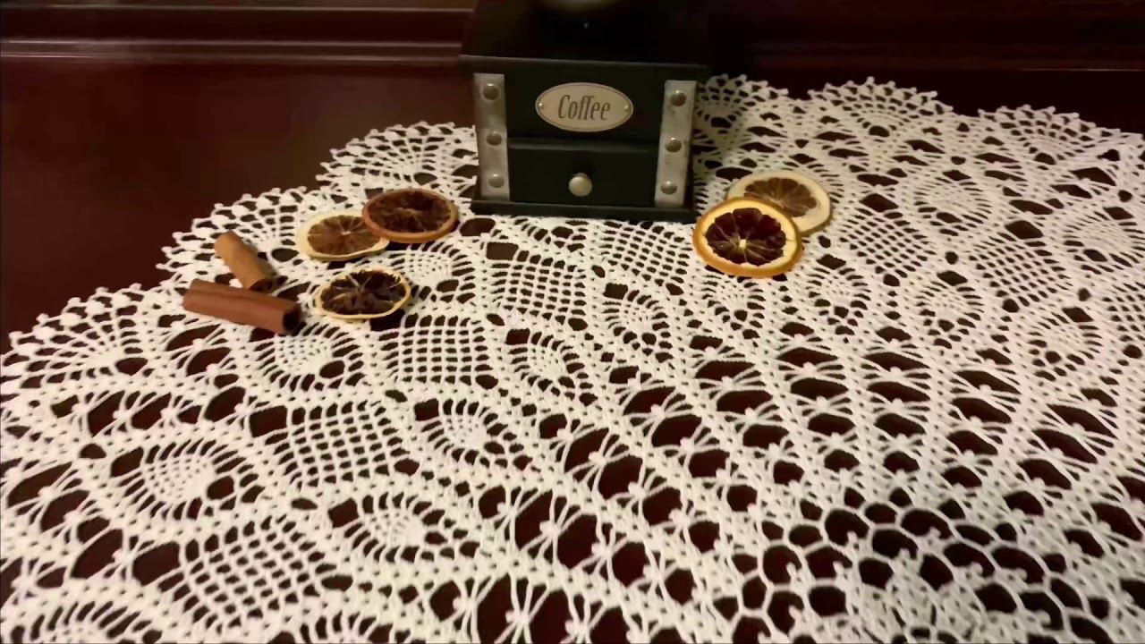 Салфетка крючком из хлопка ✔️