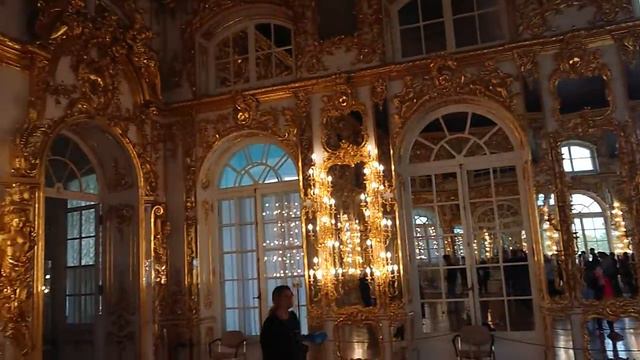 Большой зал Екатериновского дворца. Царское село.