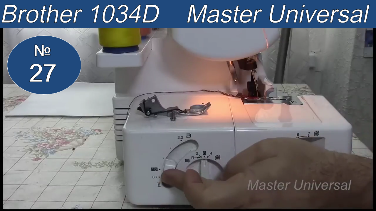 Дифференциальная подачи ткани на оверлоке, что это такое и как регулировать. Видео №27.