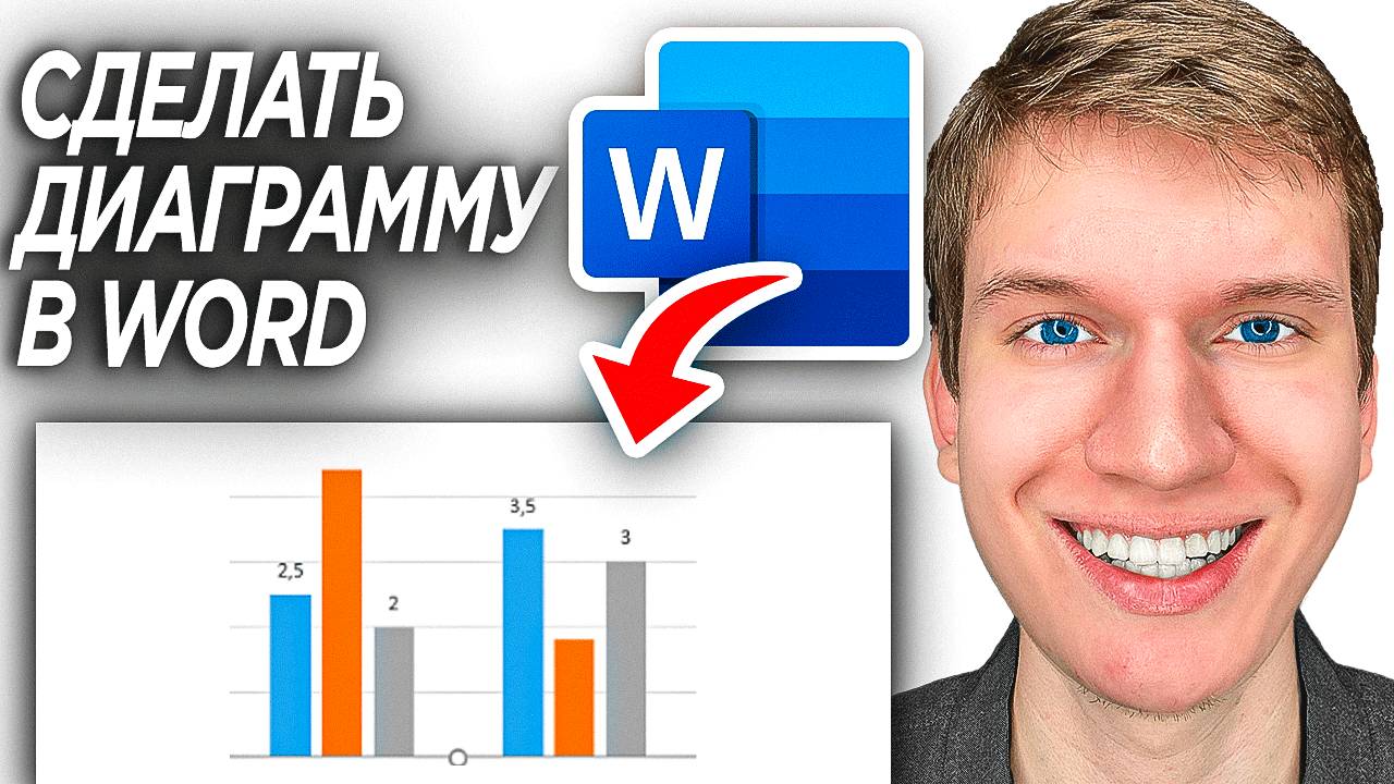 Как Сделать Диаграмму в Word? | ПОШАГОВЫЙ УРОК в ворде по данным