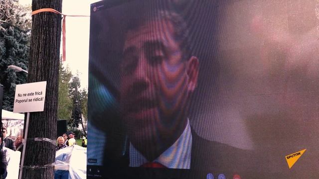 ?? Воскресный антиправительственный протест в Кишиневе за 2 минуты.