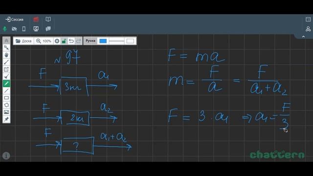 Московкина. Динамика.9 класс.№97