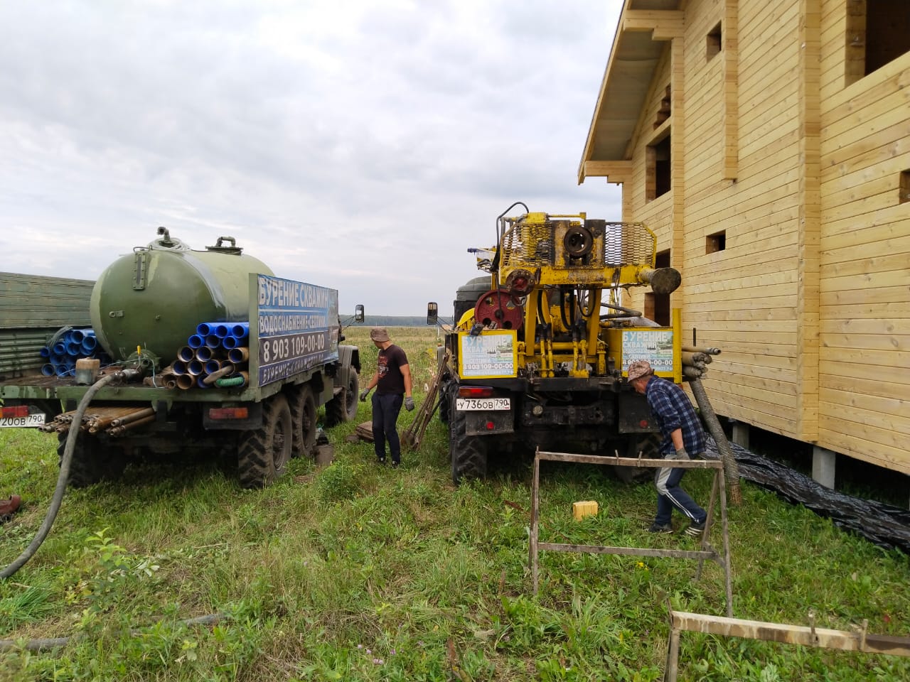 Монтаж системы водоснабжения из скважины в частном доме