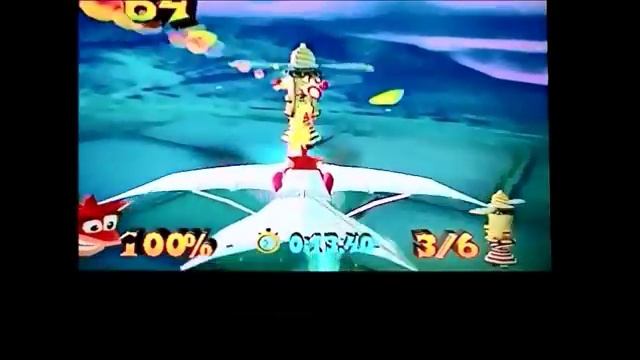 Crash Bandicoot "The Wrath of Cortex". Time Trial. Level 2."Tornado Alley".23:06