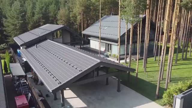 Видеосъемка обьекта для застройщика  - Два дома в стиле Фахверк