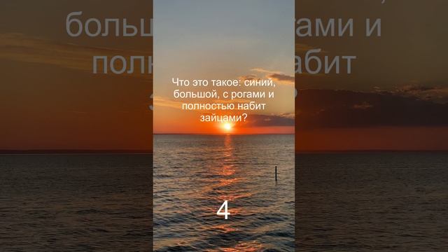 Что это такое_ синий, большой, с рогами и полностью набит зайцами