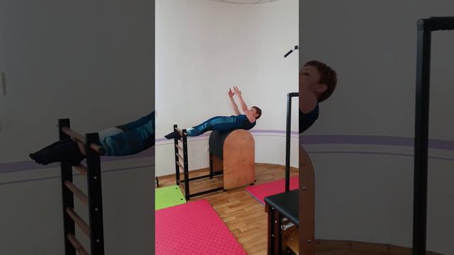 Упражнения на тренажёре Бочка с лестницей. Реал Пилатес, Донецк