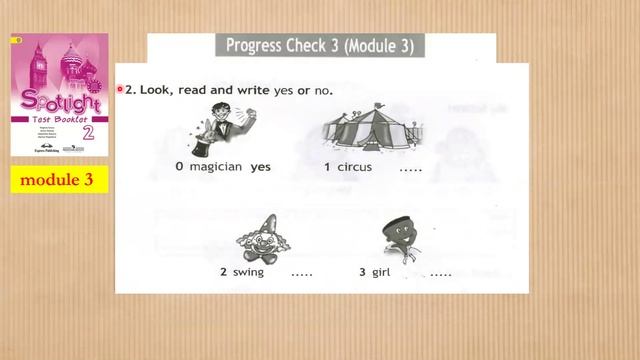 SPOTLIGHT 2 test booklet MODULE 3 test 3