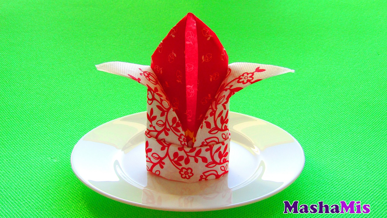 Как сложить красиво салфетки на стол. Сервировка стола