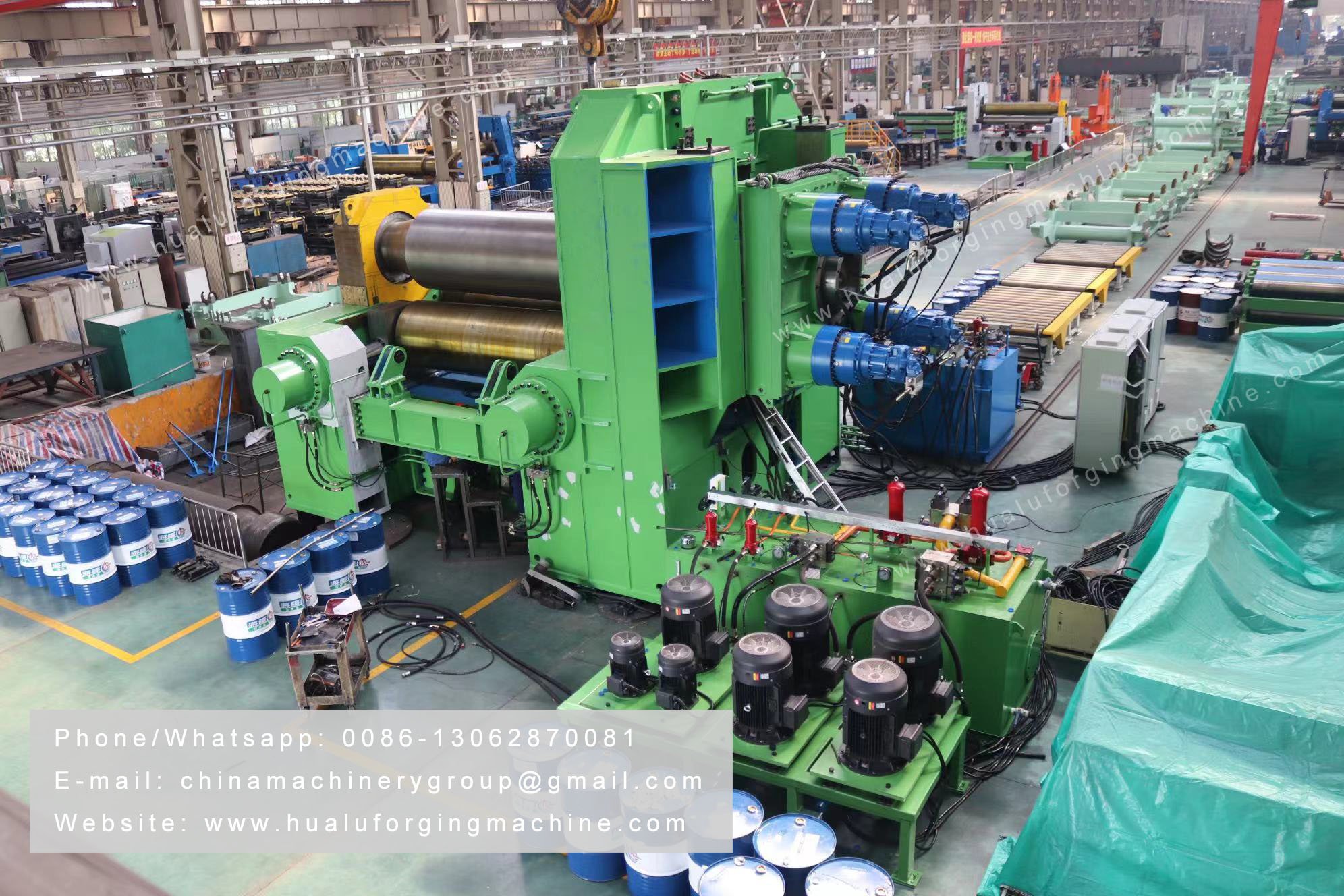 4х-валковый гидравлический листогибочный станок для производства морских фундаментов