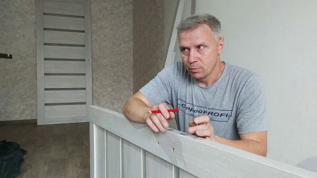 Врезка магнитной ответки шаблоном СтройPROFI